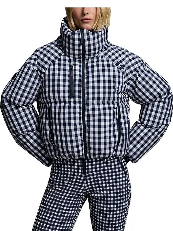Cordova Cortina Down Ski Jacket - Indigo Gingham