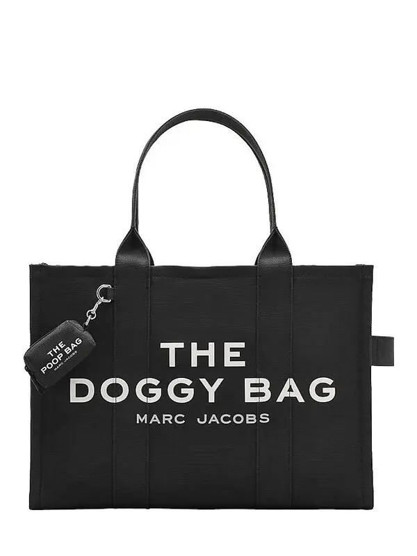 Marc Jacobs The Doggy Canvas Bag - Black