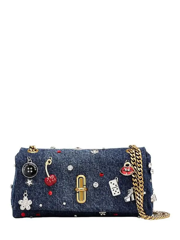 Marc Jacobs Trinket Charm Denim Dual Chain Mini Bag - Medium Wash Denim