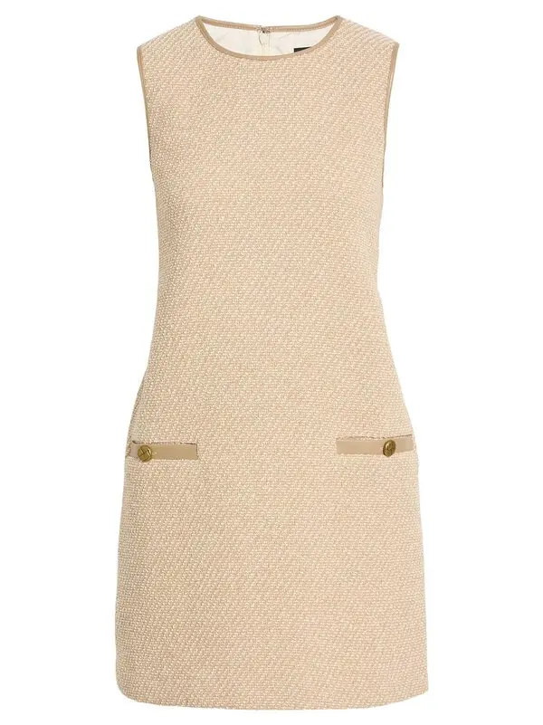 Rag & Bone Frances Cotton-blend Tweed Mini Dress - Beige