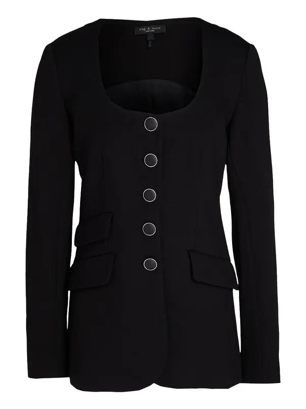 Rag & Bone Roslyn Jersey Blazer - Black