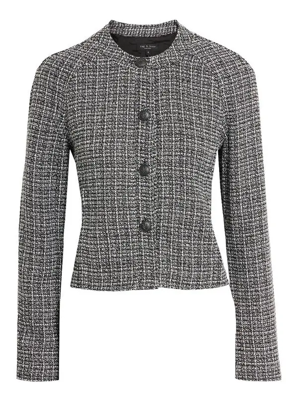 Rag & Bone Marisa Tweed Jacket - Black