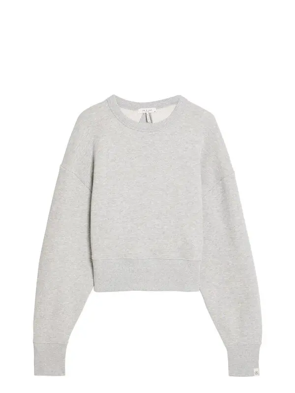 Rag & Bone Vintage French Cotton-blend Terry Sweatshirt - Light Gray
