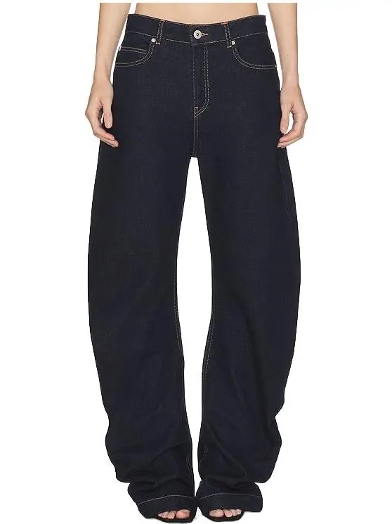 HAELO Banana Twist Flare Jean - Indigo
