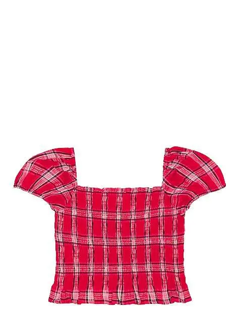 LoveShackFancy Tween Fabielle Top - Cherry Jubilee