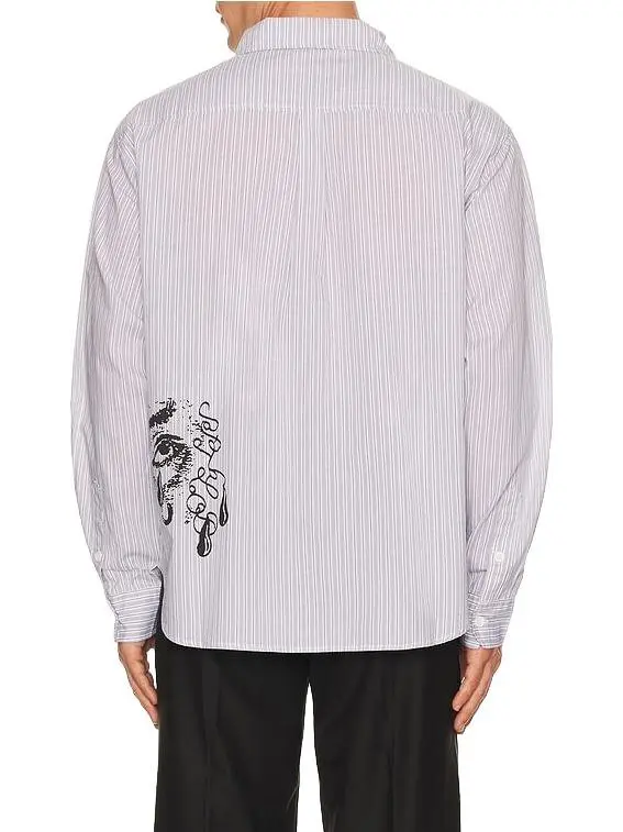 FORMER Vivian Weeping Long Sleeve Shirt - White
