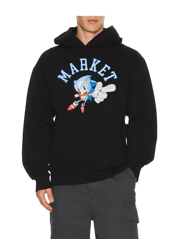 MARKET X Sonic No 1 Hoodie - Black
