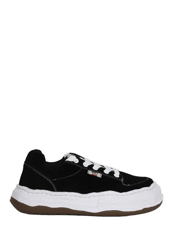 Mihara Yasuhiro Oliver Og Sole Suede Low-top Sneakers - Black