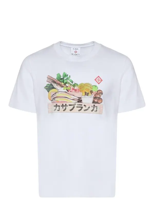 Casablanca Ingredients Printed Tee - White