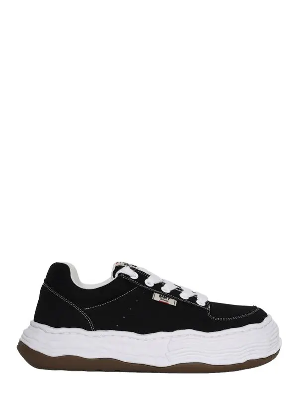 Mihara Yasuhiro Oliver Og Sole Canvas Low-top Sneakers - Black