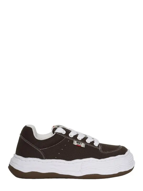 Mihara Yasuhiro Oliver Og Sole Canvas Low-top Sneakers - Khaki