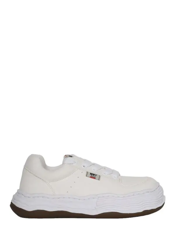 Mihara Yasuhiro Oliver Og Sole Canvas Low-top Sneakers - White