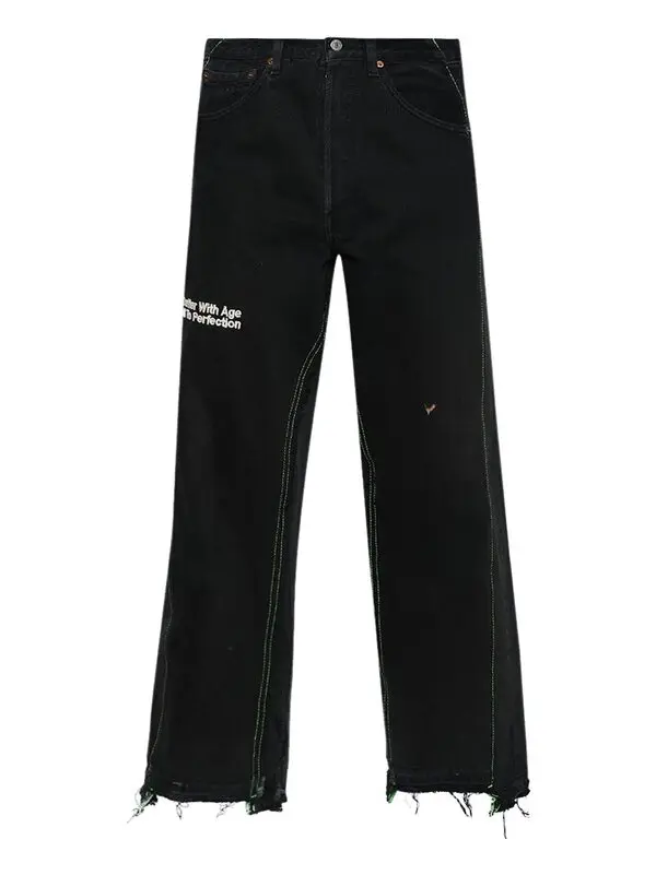 BETTER WITH AGE Monroe Triple-wide Denim Trouser - Black