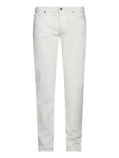 Emporio Armani Tapered Jeans With Logo - Off White