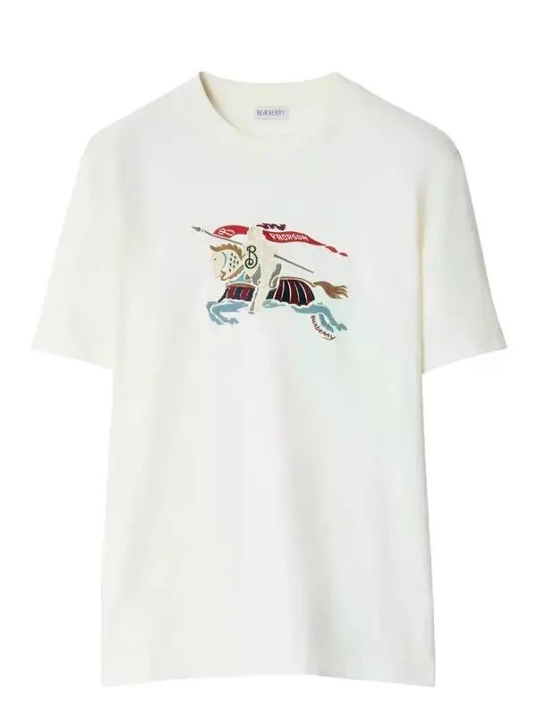 Burberry Ekd-embroidered T-shirt - White
