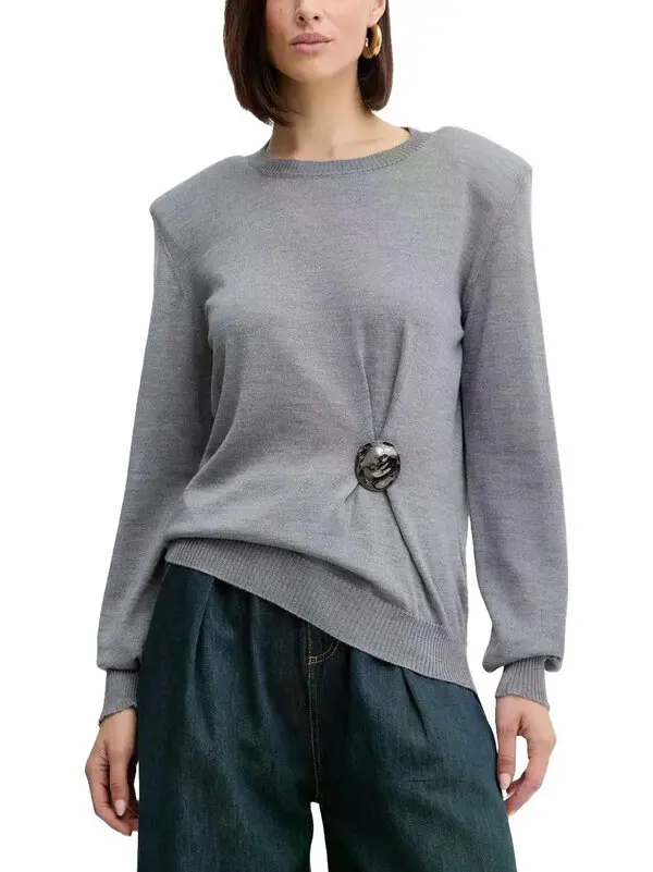 SIMONA CORSELLINI Embellished Sweater - Grey