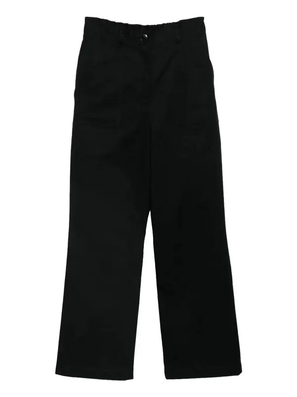 TO B. BY AGNÈS B. Flared Cropped Trousers - Black