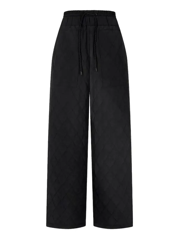 STUDIO TOMBOY Diamond-quilted Trousers - Black