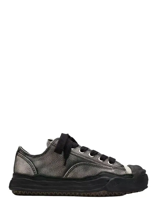 Mihara Yasuhiro Brushed Leather Low-top Trainers - Black