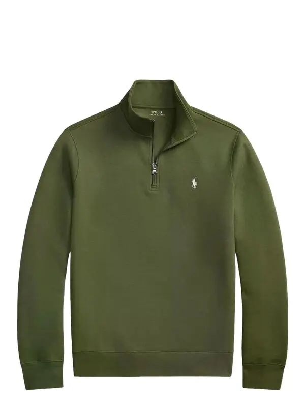 Polo Ralph Lauren Double-knit Quarter-zip Pullover - Green