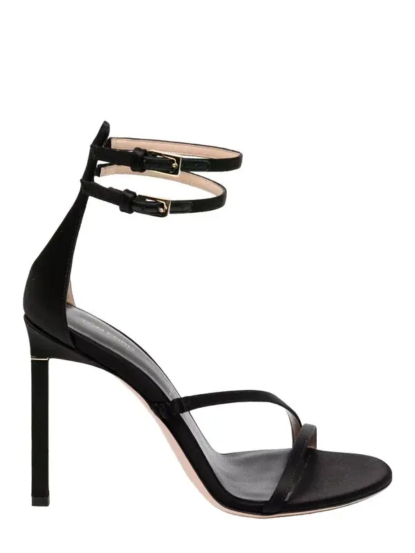 TOM FORD 105mm Satin Sandals - Black
