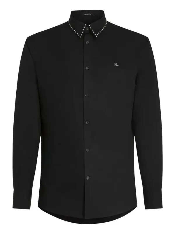 Karl Lagerfeld Stud-embellished Shirt - Black