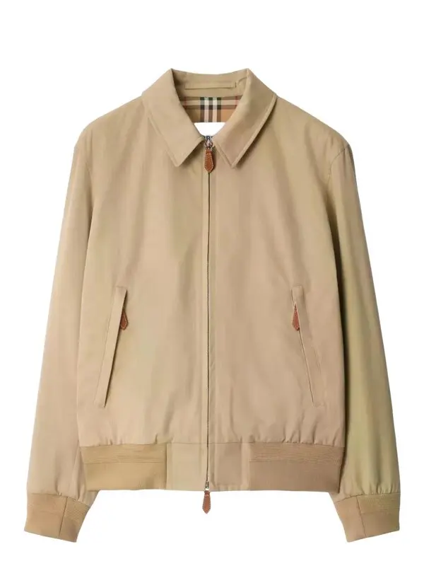 Burberry Long-sleeve Collared Jacket - Neutrals