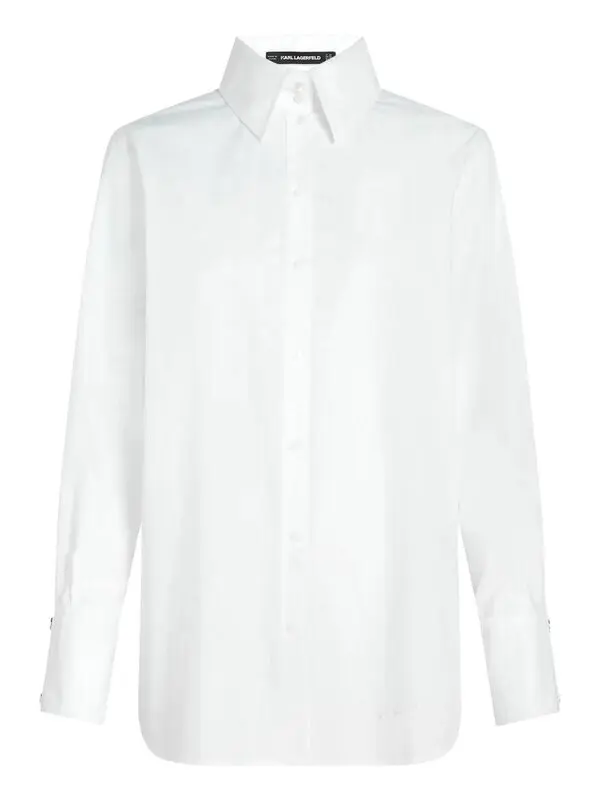 Karl Lagerfeld Press-stud Detailing Shirt - White