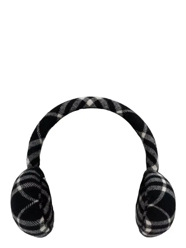 Burberry Calico Check Earmuffs - Black