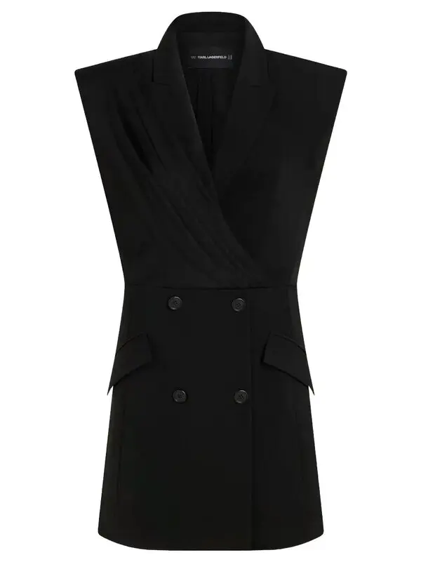 Karl Lagerfeld Dna Blazer Short Dress - Black