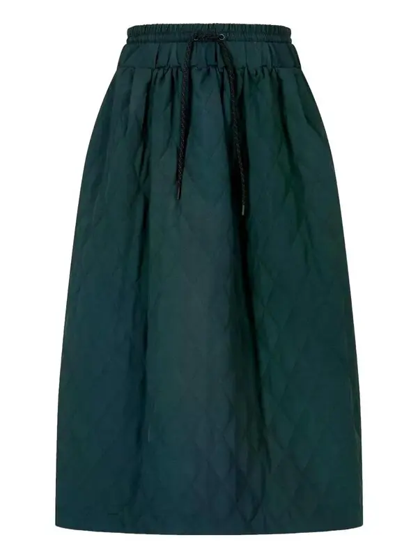 STUDIO TOMBOY Diamond-quilted Skirt - Green