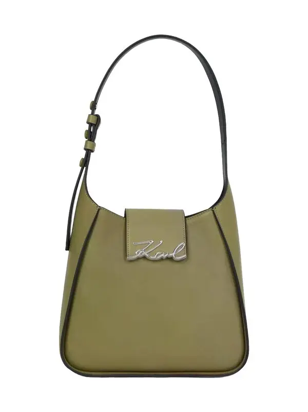 Karl Lagerfeld K/signature Shoulder Bag - Green