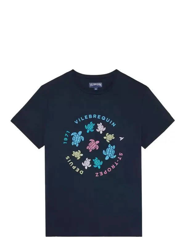 Vilebrequin Crew-neck Cotton T-shirt - Blue