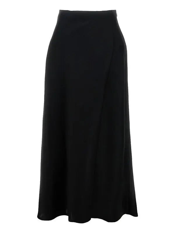 Khaite Demi Flared Long Skirt - Black