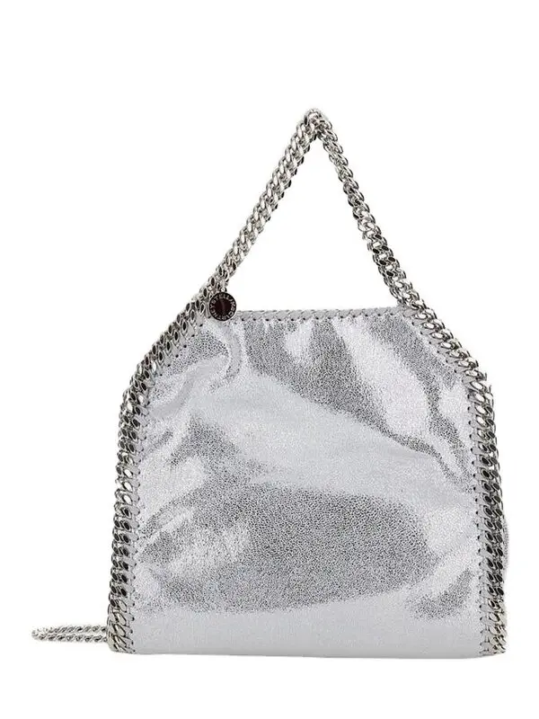 Stella McCartney Mini Flannel Tote Bag - Silver