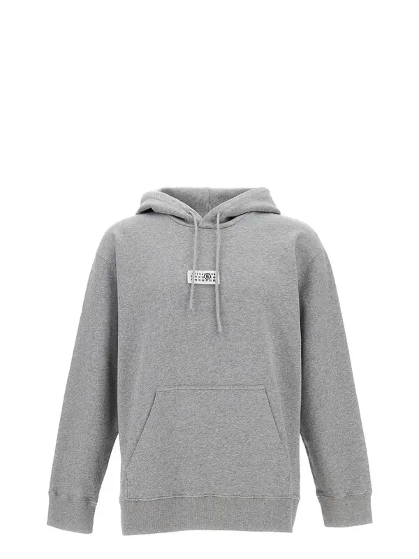 MAISON MARGIELA Oversized Cotton Hoodie - Grey