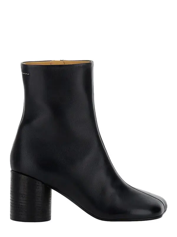 MAISON MARGIELA Leather Ankle Boots - Black
