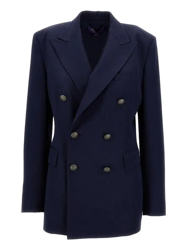 Ralph Lauren Ramona Wool Blazer - Blue
