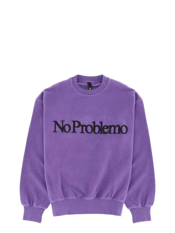 NO PROBLEMO Sweatshirt With Logo - Purple