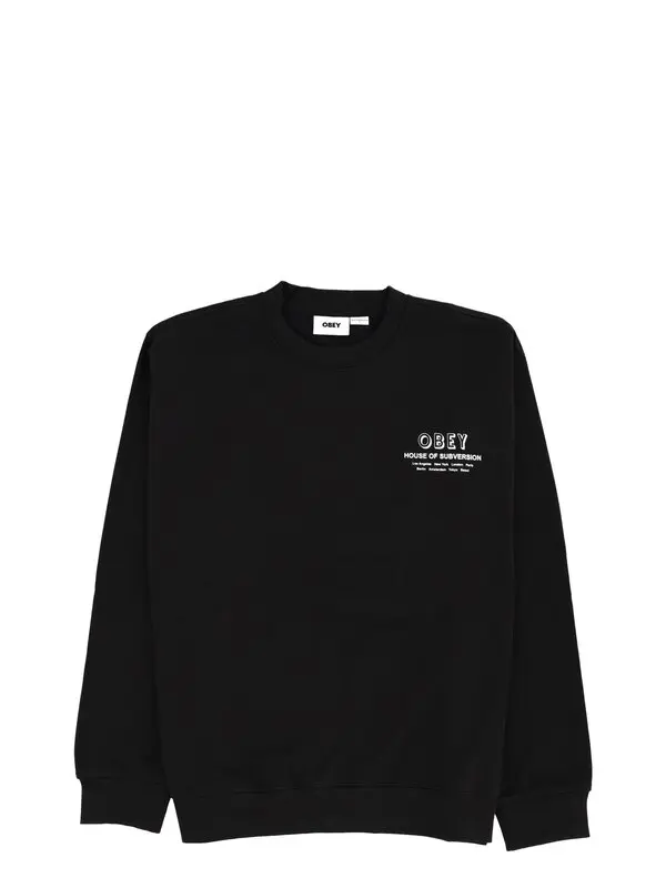 Obey House Of Subversion Sweatshirt - Black