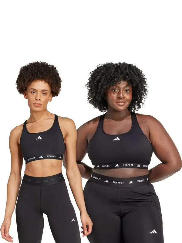 Adidas Techfit Medium-support Bra - Black