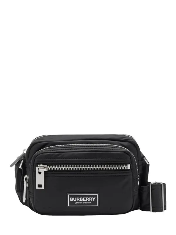Burberry Nylon Zipper Crossbody Bag - Black