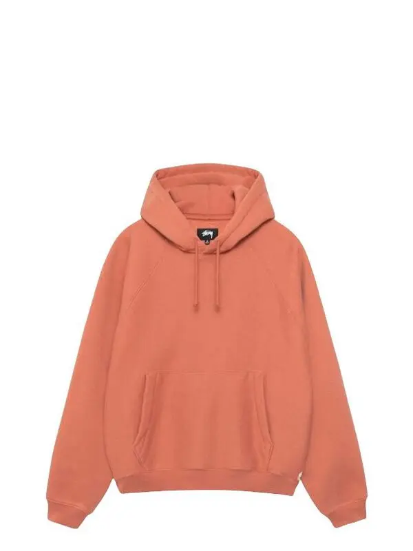 StÜssy Fleece Raglan Hoodie - Brick