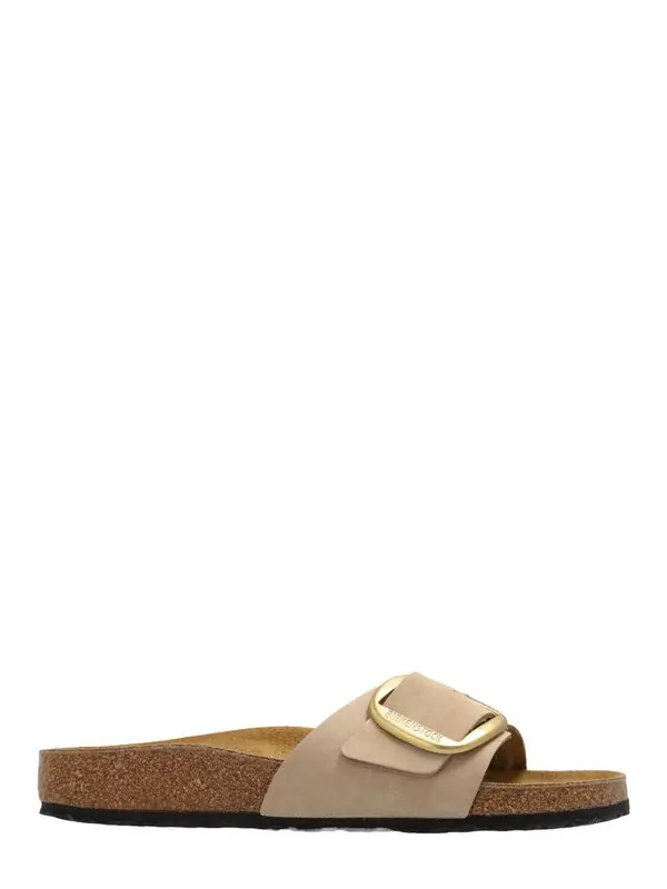 BIRKENSTOCK Madrid Big Buckle Slides - Beige