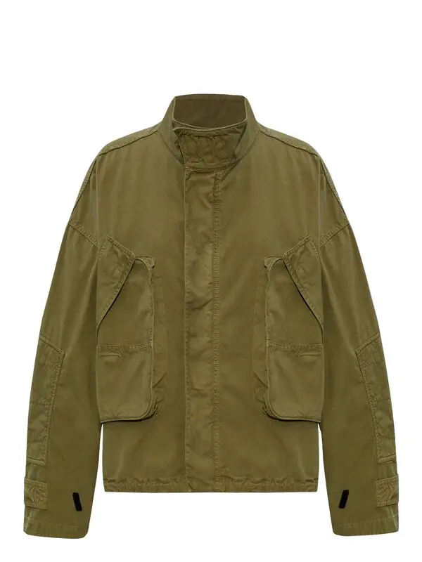 Attico Stand-up Collar Jacket - Green