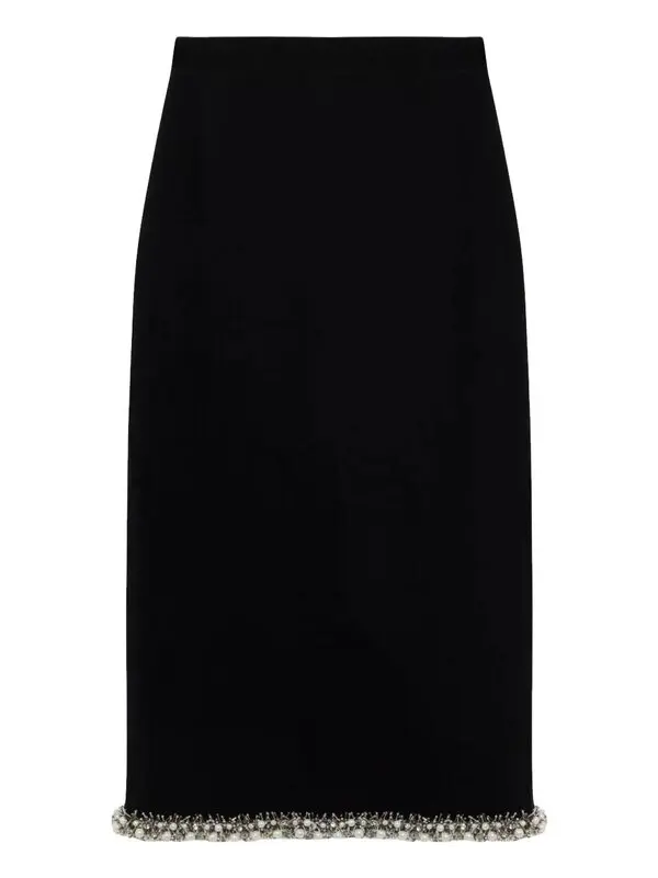 Simkhai Idina Embellished Midi Skirt - Black
