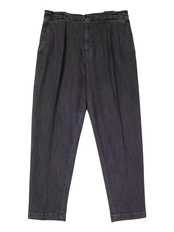 BRIGLIA 1949 Pleat-detail Jeans - Grey