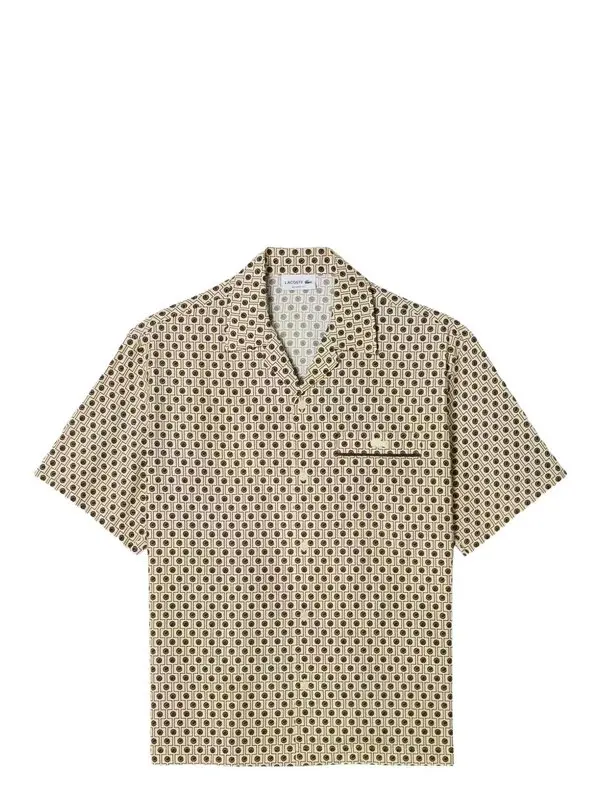 Lacoste Patterned Pocket Shirt - Neutrals