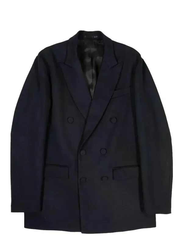 GRIFONI Double-breasted Jacket - Blue
