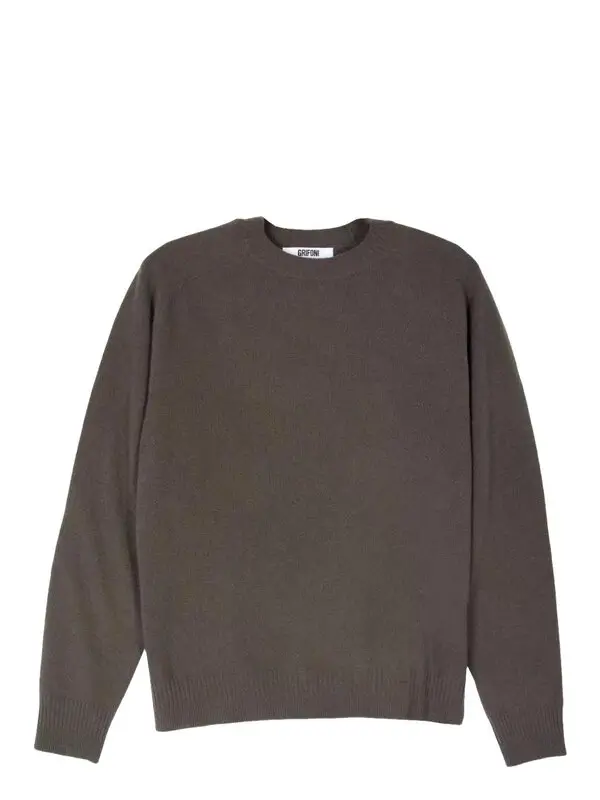 GRIFONI Crew-neck Sweater - Brown